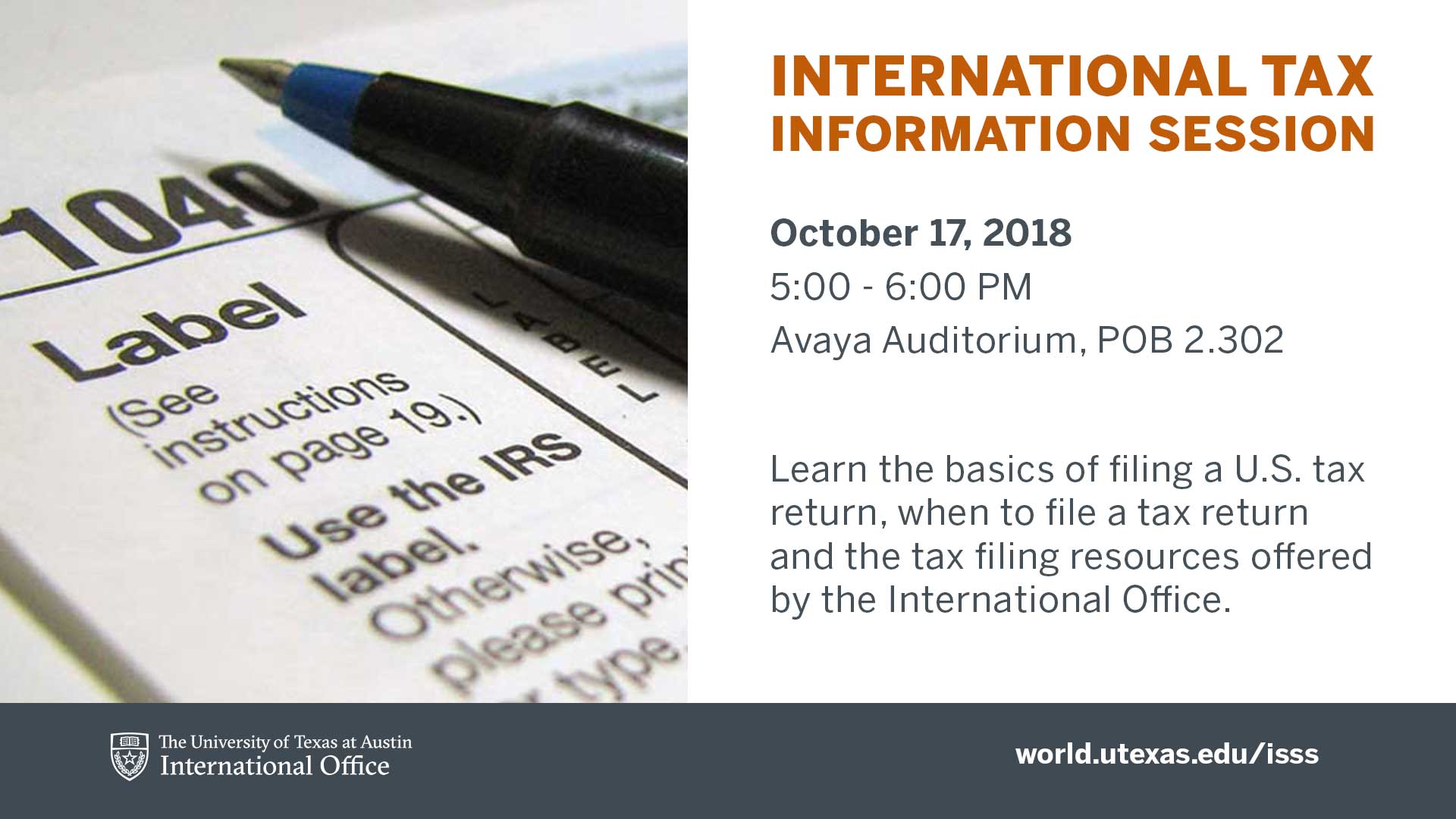 International Tax Information Session